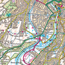 River Ness and Caledonian Canal circuit, Inverness - Route Map