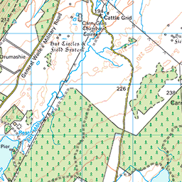 Three Lochs circuit, south Loch Ness - Route Map