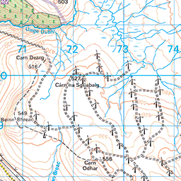 Three Lochs circuit, south Loch Ness - Route Map