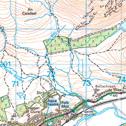 Monadh Liath Munros: Càrn Dearg, Càrn Sgulain & A' Chailleach - Route Map