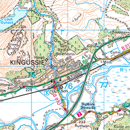 Feshiebridge, Uath Lochans and Loch Insh - Route Map