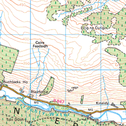 Glen Banvie and Bruar circuit, Blair Atholl - Route Map