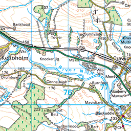 Southern Upland Way 5: Sanquhar to Wanlockhead - Route Map