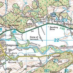 River Earn walk - Crieff to Muthill - Route Map