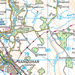 Southern Upland Way 5: Sanquhar to Wanlockhead - Route Map