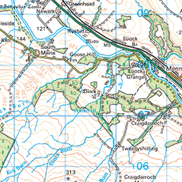 Southern Upland Way 5: Sanquhar to Wanlockhead - Route Map