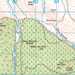 Glen Tilt circuit, Blair Atholl - Route Map