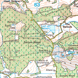 River Earn walk - Crieff to Muthill - Route Map