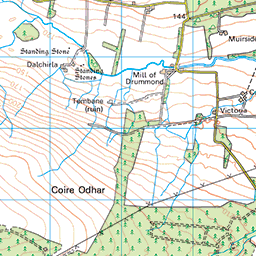 River Earn walk - Crieff to Muthill - Route Map