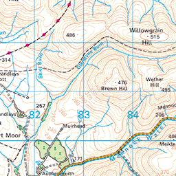 Southern Upland Way 5: Sanquhar to Wanlockhead - Route Map