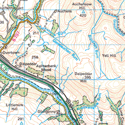 Southern Upland Way 5: Sanquhar to Wanlockhead - Route Map