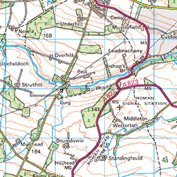 River Earn walk - Crieff to Muthill - Route Map