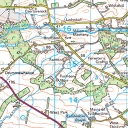 River Earn walk - Crieff to Muthill - Route Map