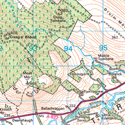 Atholl Woods circuit, Dunkeld - Route Map