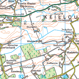 River Earn walk - Crieff to Muthill - Route Map