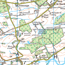 River Earn walk - Crieff to Muthill - Route Map