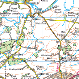 River Earn walk - Crieff to Muthill - Route Map