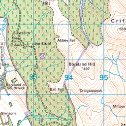 Criffel circuit from New Abbey - Route Map