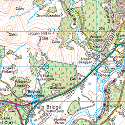 Creagan a' Chaise, Cromdale Hills - Route Map