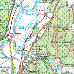Creagan a' Chaise, Cromdale Hills - Route Map