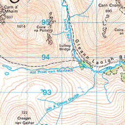 Sgòr Mòr circular, from the Linn of Dee - Route Map