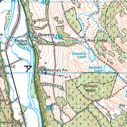 Atholl Woods circuit, Dunkeld - Route Map