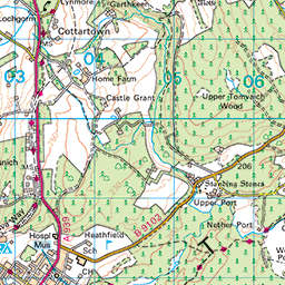 Creagan a' Chaise, Cromdale Hills - Route Map