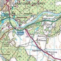 Creagan a' Chaise, Cromdale Hills - Route Map