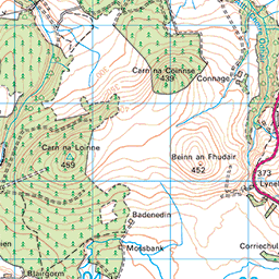 Creagan a' Chaise, Cromdale Hills - Route Map