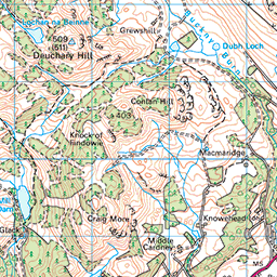 Atholl Woods circuit, Dunkeld - Route Map