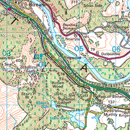 Atholl Woods circuit, Dunkeld - Route Map