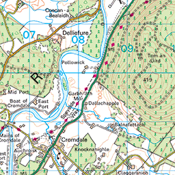 Creagan a' Chaise, Cromdale Hills - Route Map