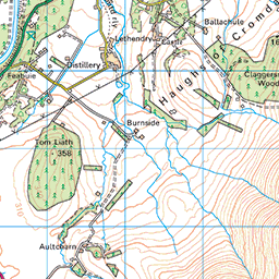 Creagan a' Chaise, Cromdale Hills - Route Map