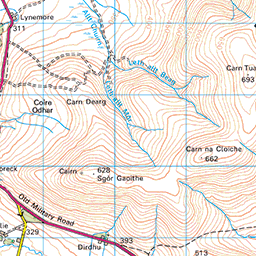 Creagan a' Chaise, Cromdale Hills - Route Map