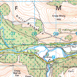 Sgòr Mòr circular, from the Linn of Dee - Route Map