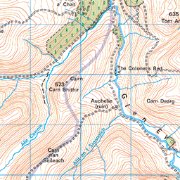 Loch Callater near Braemar - Route Map