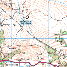 Atholl Woods circuit, Dunkeld - Route Map