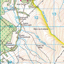 Creagan a' Chaise, Cromdale Hills - Route Map