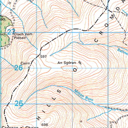Creagan a' Chaise, Cromdale Hills - Route Map