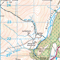 Creagan a' Chaise, Cromdale Hills - Route Map