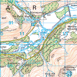 Sgòr Mòr circular, from the Linn of Dee - Route Map
