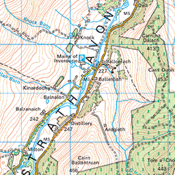 Creagan a' Chaise, Cromdale Hills - Route Map