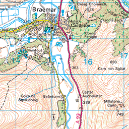 Morrone ascent, Braemar - Route Map