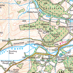 John Buchan Way, Peebles to Broughton - Route Map