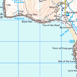 Ward Hill and the Dwarfie Stane, Hoy - Route Map