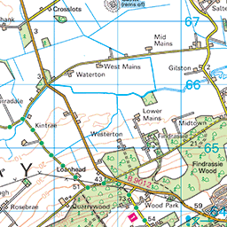 Burghead to Lossiemouth - Route Map
