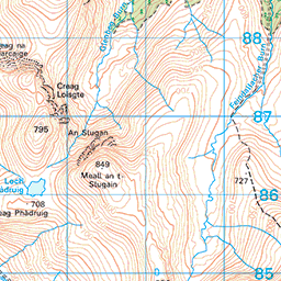 Lochnagar from Glen Muick - Route Map