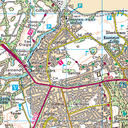 Water of Leith: Slateford to Leith - Route Map