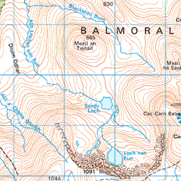 Lochnagar from Glen Muick - Route Map