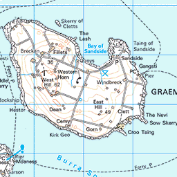 Ward Hill and the Dwarfie Stane, Hoy - Route Map